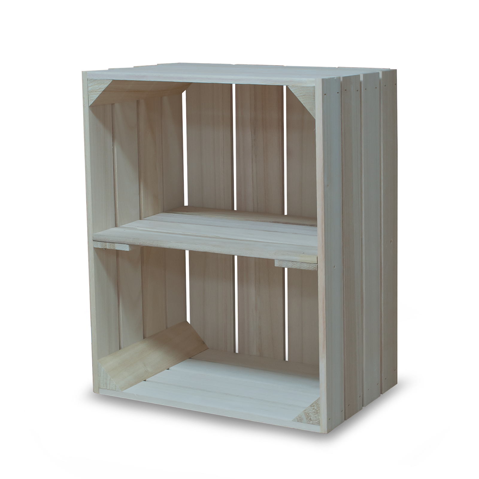 Single Wooden Crate With Shelf- 500x400x300mm - Shop Home Display ...
