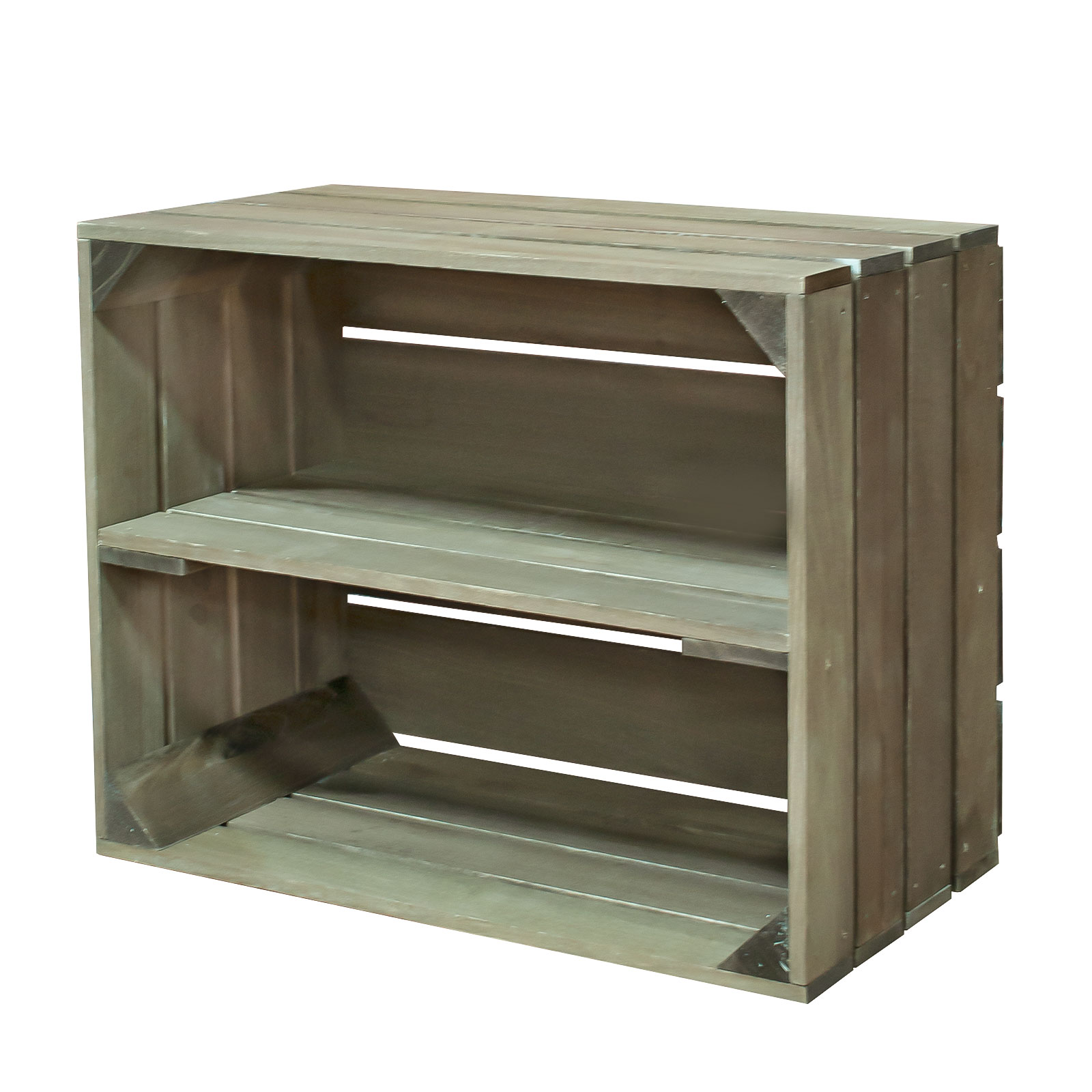 Single Wooden Crate With Shelf- 500x400x300mm - Shop Home Display ...