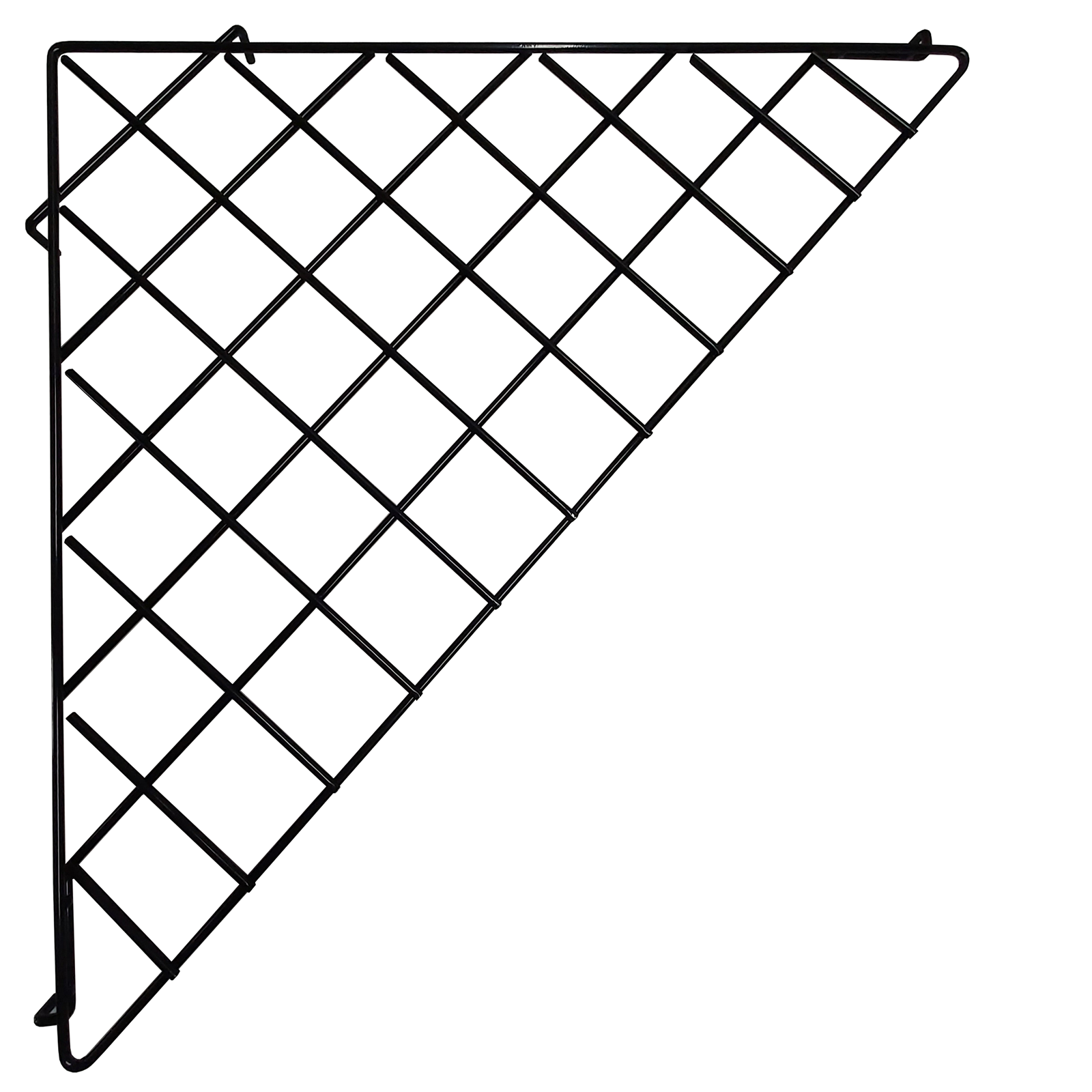 Grid Panel - 3 Panel Zig Zag Freestanding Shelving Display in Black ...